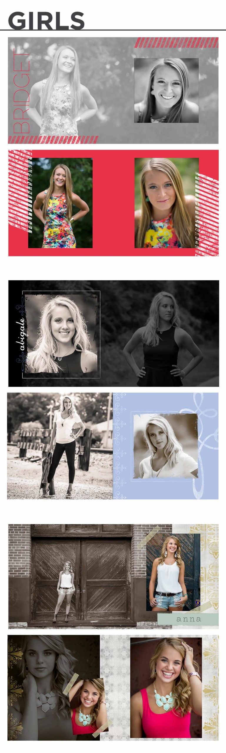 Senior Album Templates - Behind the Shutter
