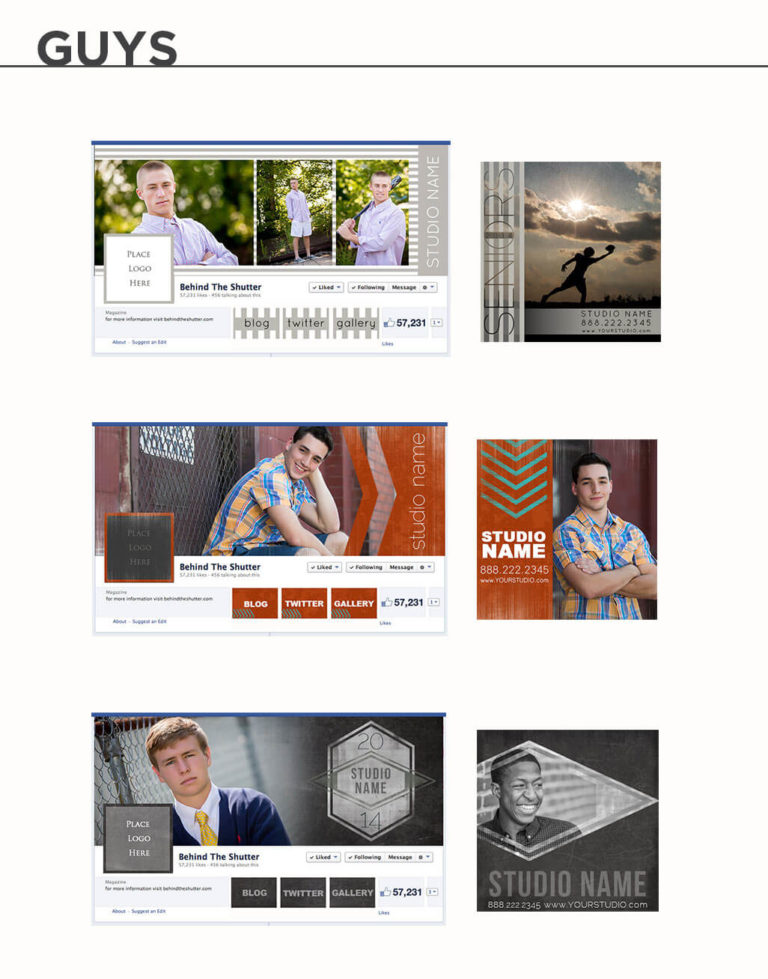 Senior Facebook Branding - Behind the Shutter