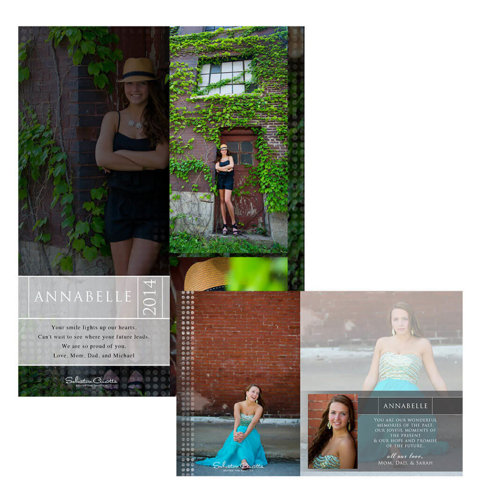 Senior Yearbook Pages - Behind the Shutter
